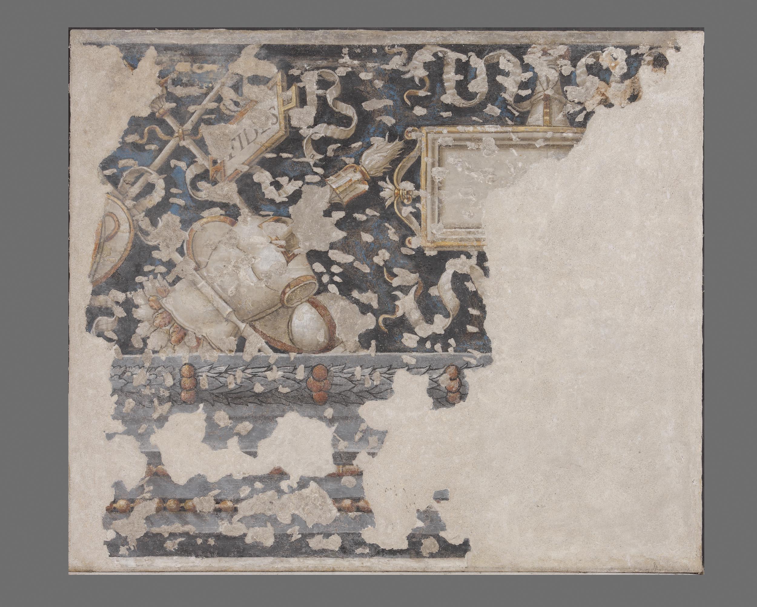 3. Fregio ornamentale (inv.2046) fotografia delle odierne condizioni ...
